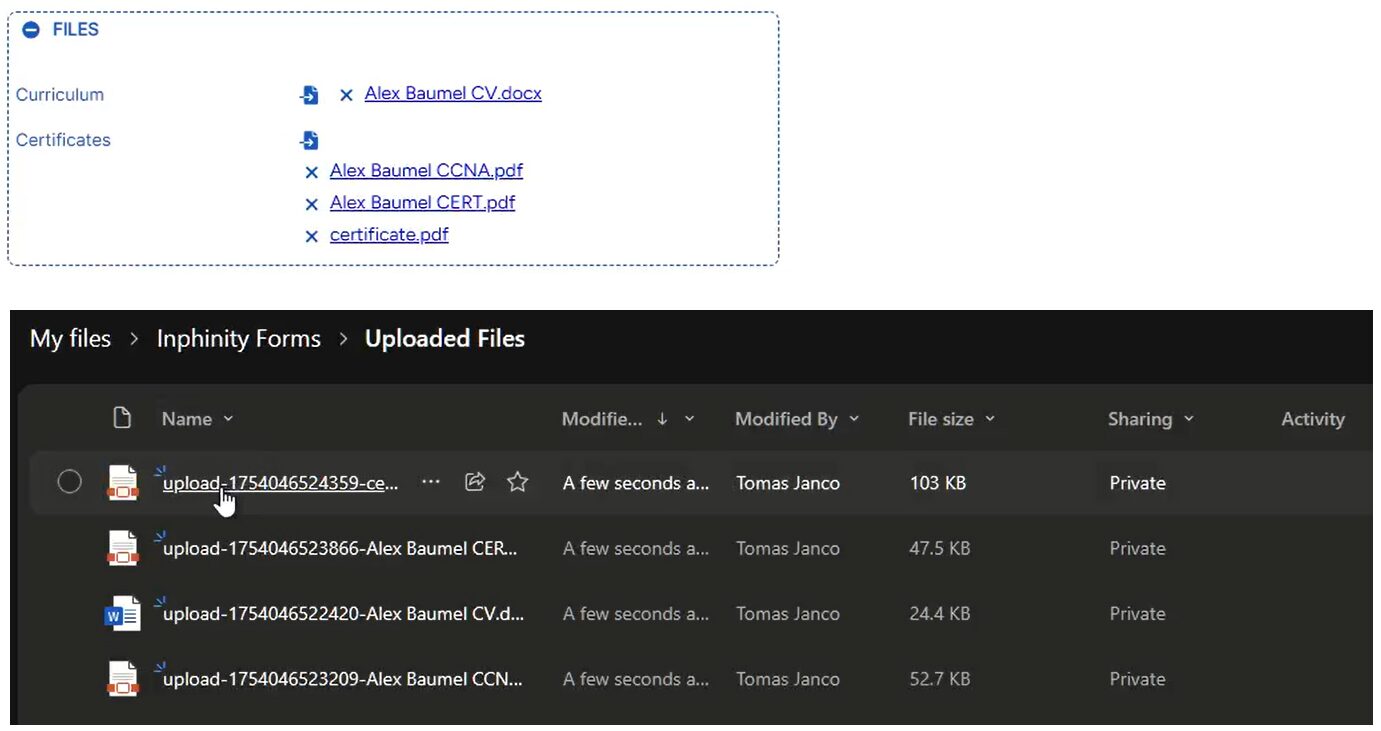 Inphinity Forms 15.0: File Upload To SharePoint and More