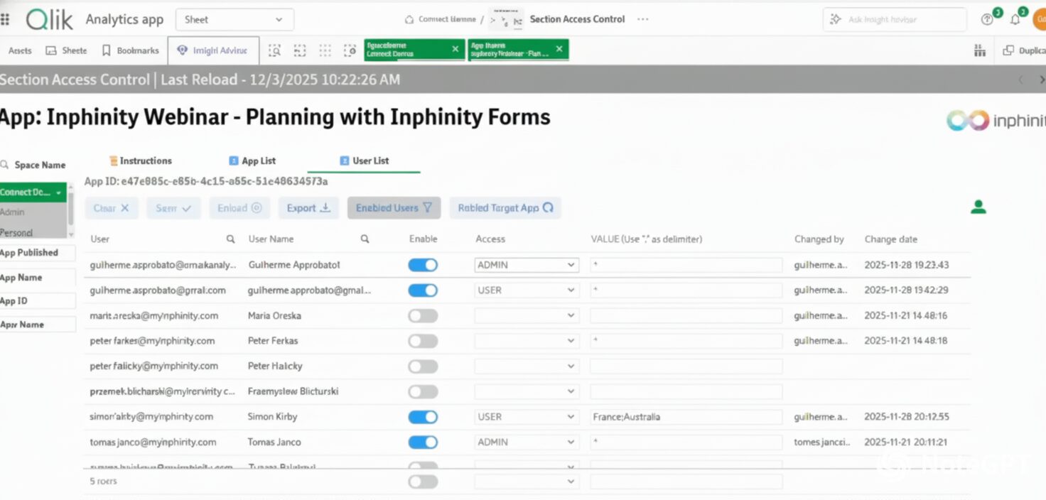 Section Access in Qlik Sense without Excel | Inphinity